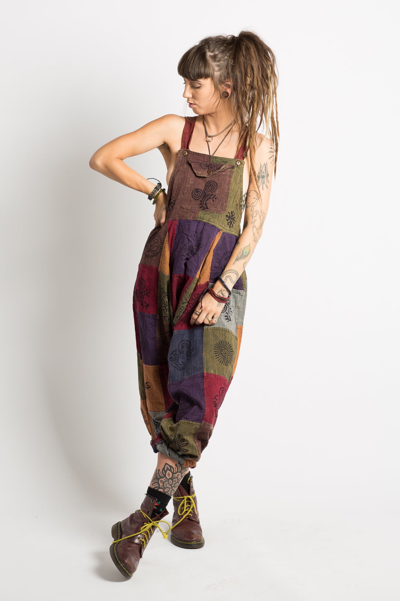 Patchwork Dungarees